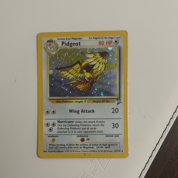 Pokemon | Games | Pidgeot Holographic Trading Card | Poshmark